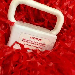 VINTAGE 1981 AUTHENTIC RED WHITE HIGH SCHOOL CHEER LEADING POM POMS ...