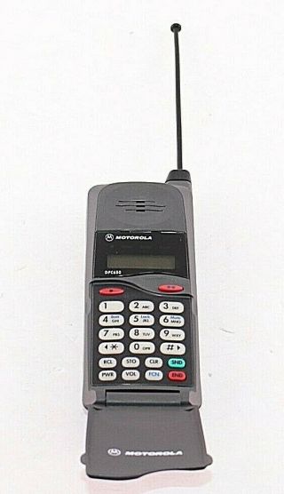 Vintage MOTOROLA MicroTAC DPC650 Flip Cell Phone Retractable Antenna ...