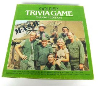 Vintage MASH Golden Trivia Game M A S H Edition Board Game Complete VTG ...