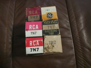 6 NOS NIB Sylvania 7F7 Audio Radio Tubes | #7506220