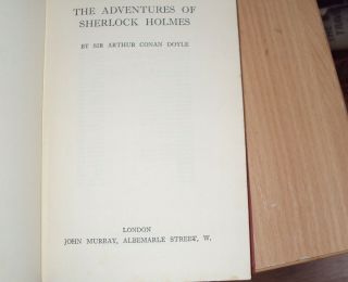 1951 - THE ADVENTURES OF SHERLOCK HOLMES & MEMOIRS By ARTHUR CONAN ...