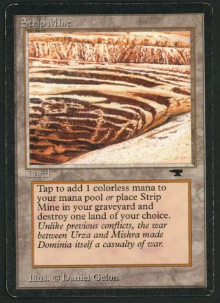 1x Strip Mine No Horizon MTG Antiquities - Kid Icarus - | #41934326