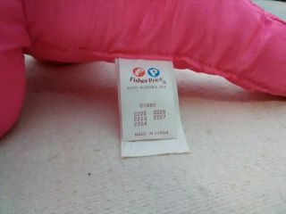 Fisher Price VINTAGE 1992 Puffalump 2222 Pink Dino Roar ROARING ...