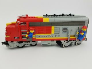 LEGO TRAIN SANTA FE 301 CHIEF POWERED LOCOMOTIVE (10020) W/ MOTOR & BOX ...