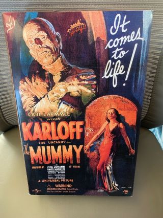 Sideshow THE MUMMY Karloff Silver Screen B&W Variant Complete Universal ...