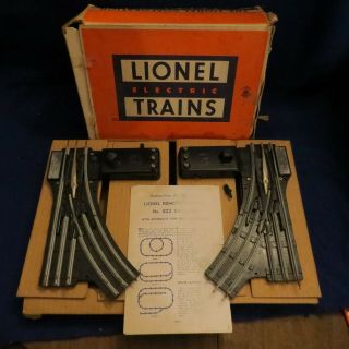 LIONEL 022 SWITCHES WITH BOX AND INSTRUCTIONS O GAUGE POSTWAR | #61538155