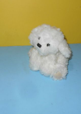Russ Berrie Dog Plush Puppy Muffin Jr White Bichon Frise Stuffed Animal ...