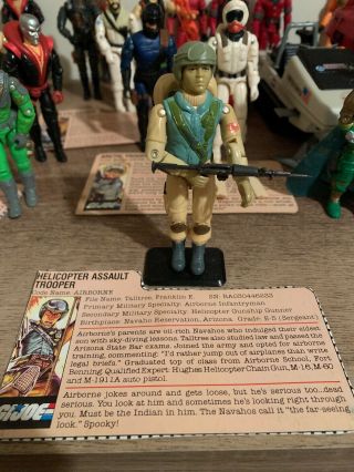 G. I. Joe - Airborne V1 - 1983 - 100 Complete With File Card | #32308825
