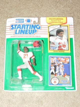 1990 Kenner Starting Lineup Deion Sanders Rookie Package | #9140851