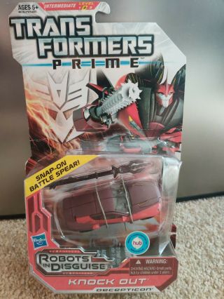 KNOCK OUT Transformers Prime Robots In Disguise Deluxe Decepticon ...
