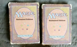 Magic The Gathering Unlimited Starter Deck Empty Box W/ Instructions ...
