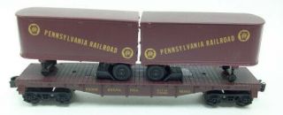 Lionel 6 - 16303 Pennsylvania Flatcar W/Trailers LN/Box | #21172236