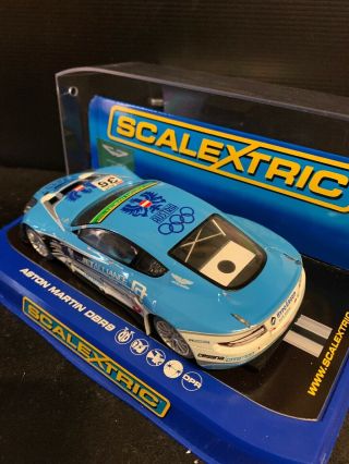 SCALEXTRIC ASTON MARTIN DBR9 Racing Slot Car In Case | #22168711