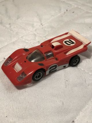 Vintage Aurora AFX 2 Red Racecar Slot Car Made In Singapore | #20926145