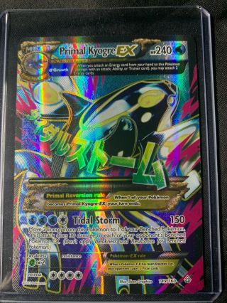 2X JUMBO POKEMON CARD MEGA METAGROSS PRIMAL KYOGRE EX NEAR RARE FULL ...