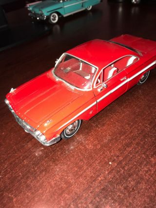 CLASSIC METAL 1/24 SCALE 1961 CHEVY IMPALA 409 SS DIE CAST CAR RED ...
