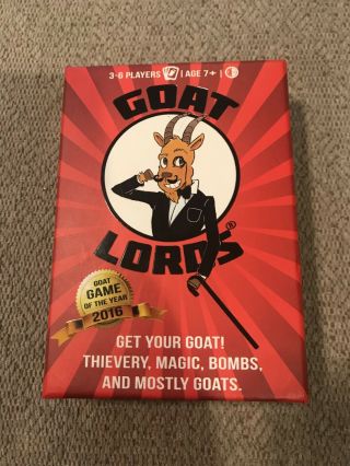 Goat Lords Card Game Hilarious And Competitive Party Game Fun Board ...