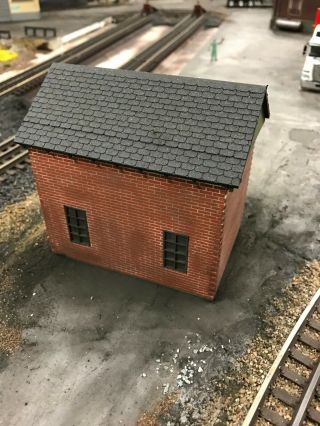 O Scale Train Yard Office Building Weathered Lighted | #20714318