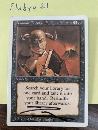 Magic The Gathering (MTG) Demonic Tutor - Revised - HP | #8216638